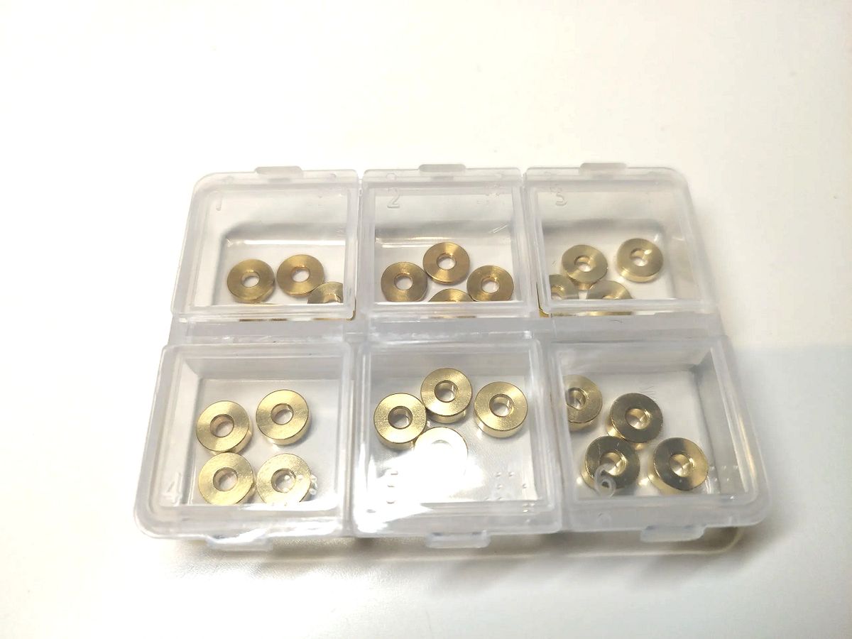 M3 Precision Brass Roll Centre Shim Set