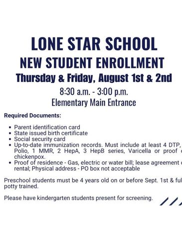 Welcome to Lone Star School