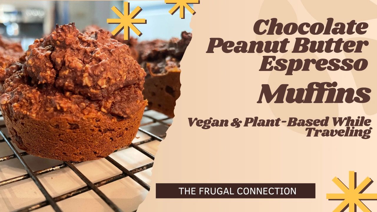 Vegan Chocolate Peanut Butter Espresso Muffins