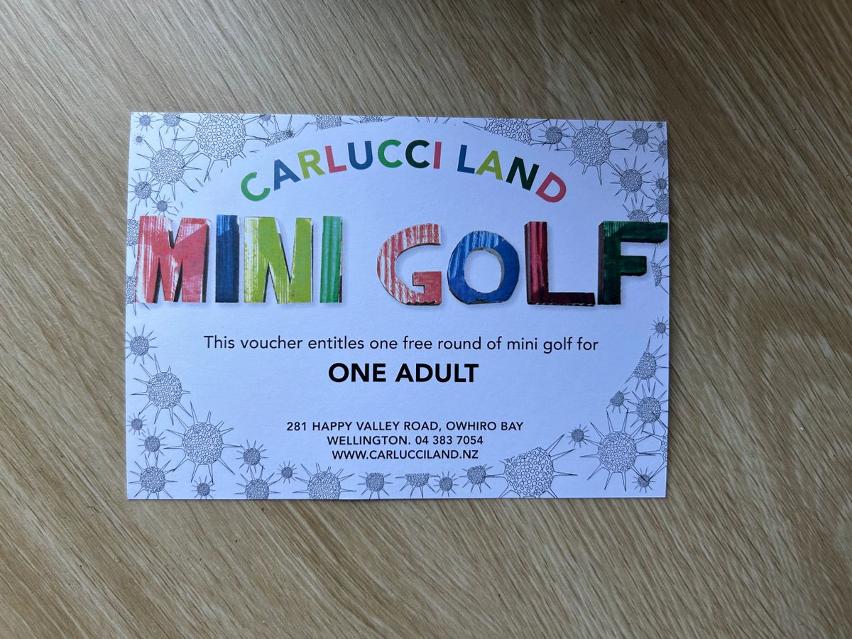 Mini Golf Voucher - Adult