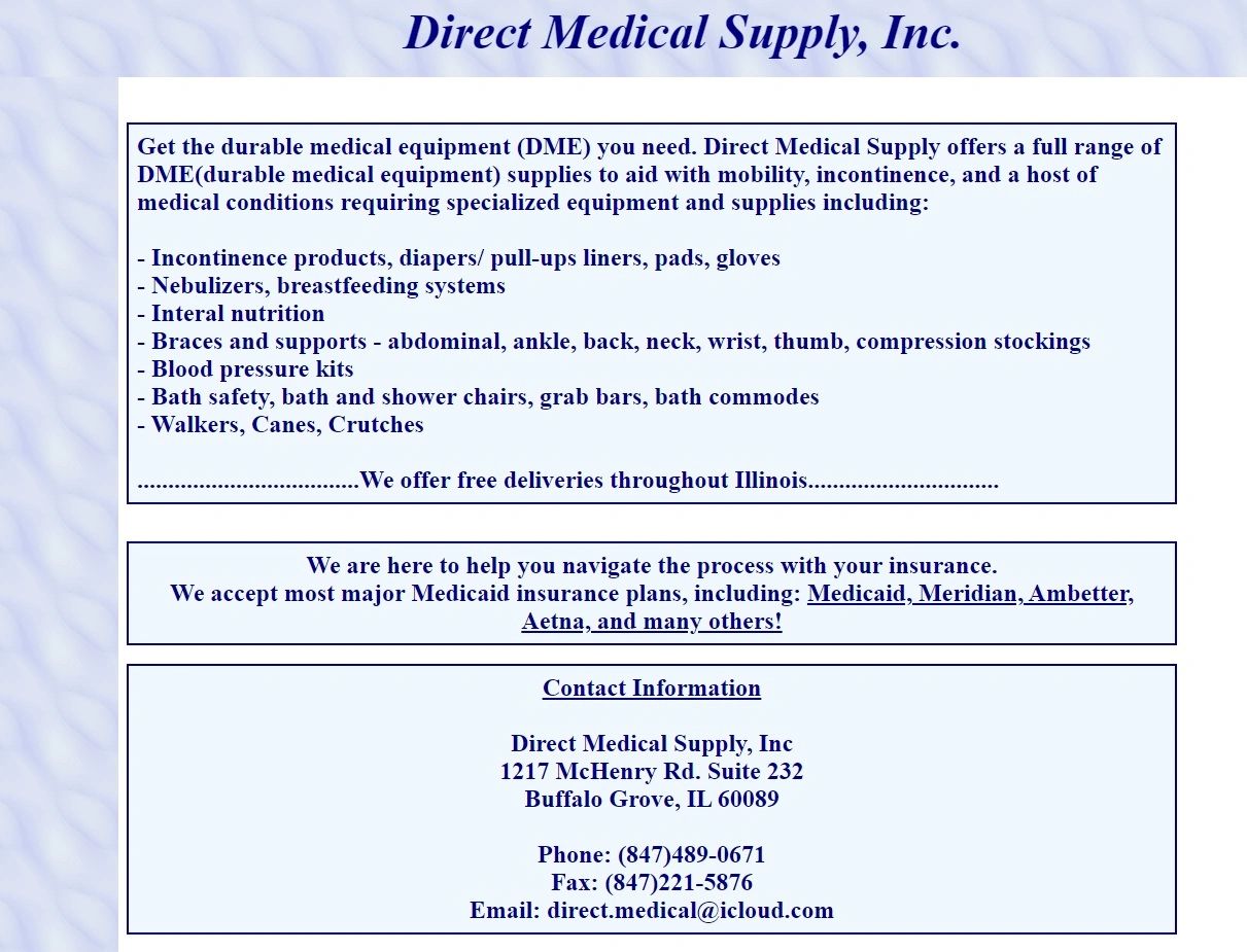 Direct Medical Supply Inc