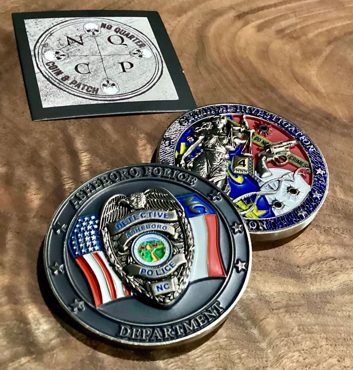 Asheboro PD CID Challenge Coin