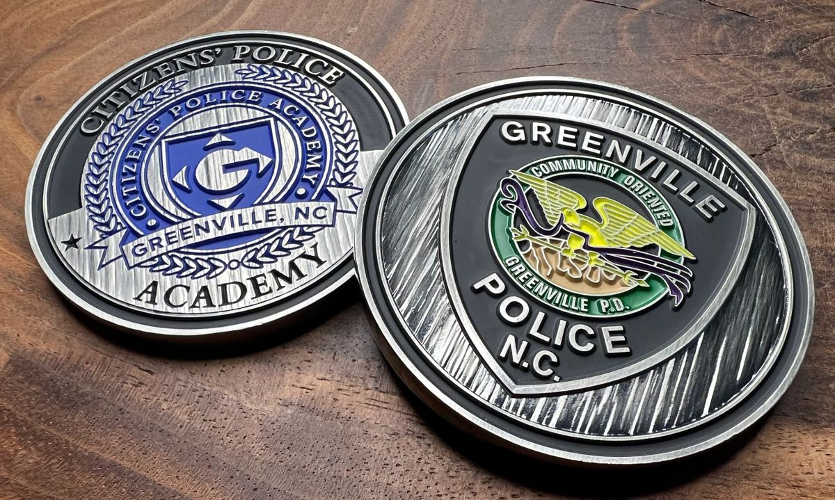 Greenville PD Citizens' Police Academy Challenge Coin