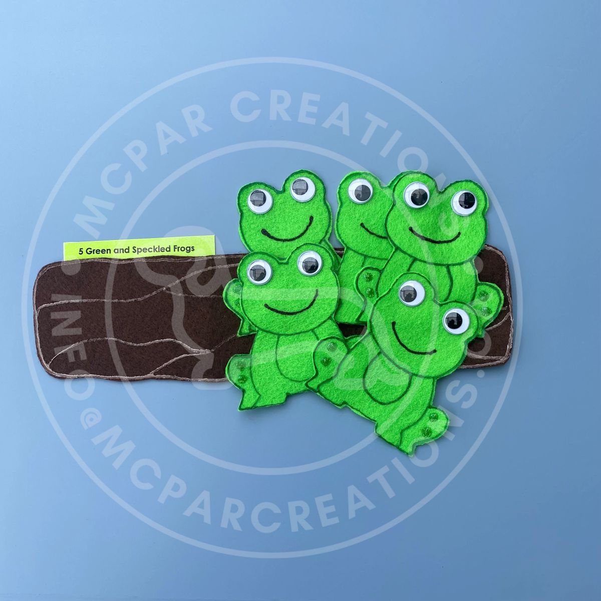 Five Green and Speckled Frogs