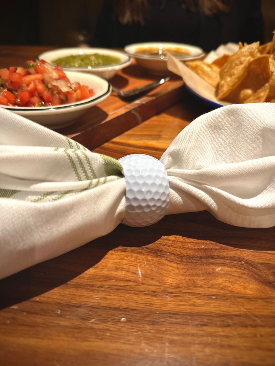 Golf Ball Napkin Rings