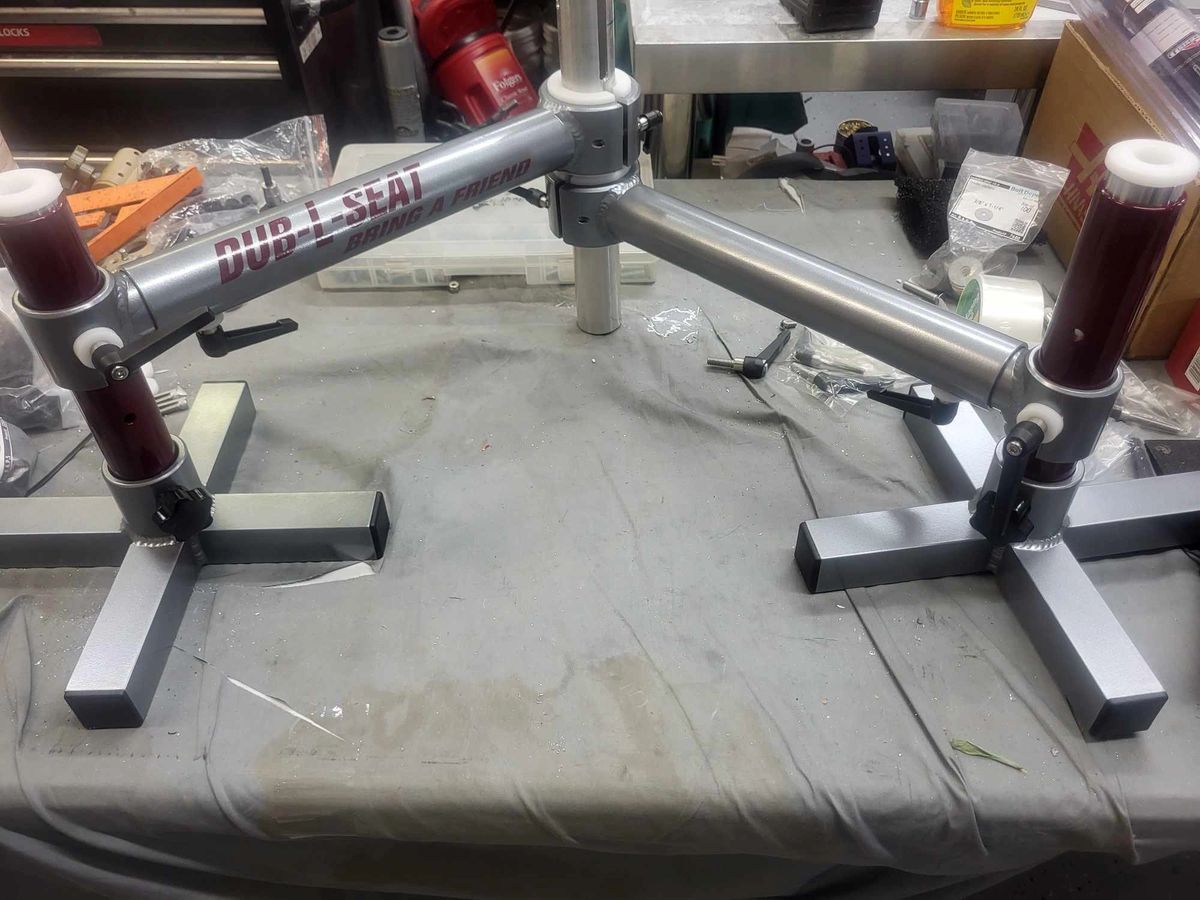 Dub-L-Seat size fits all (not designed for non-reinforced 1.5" pedestals)