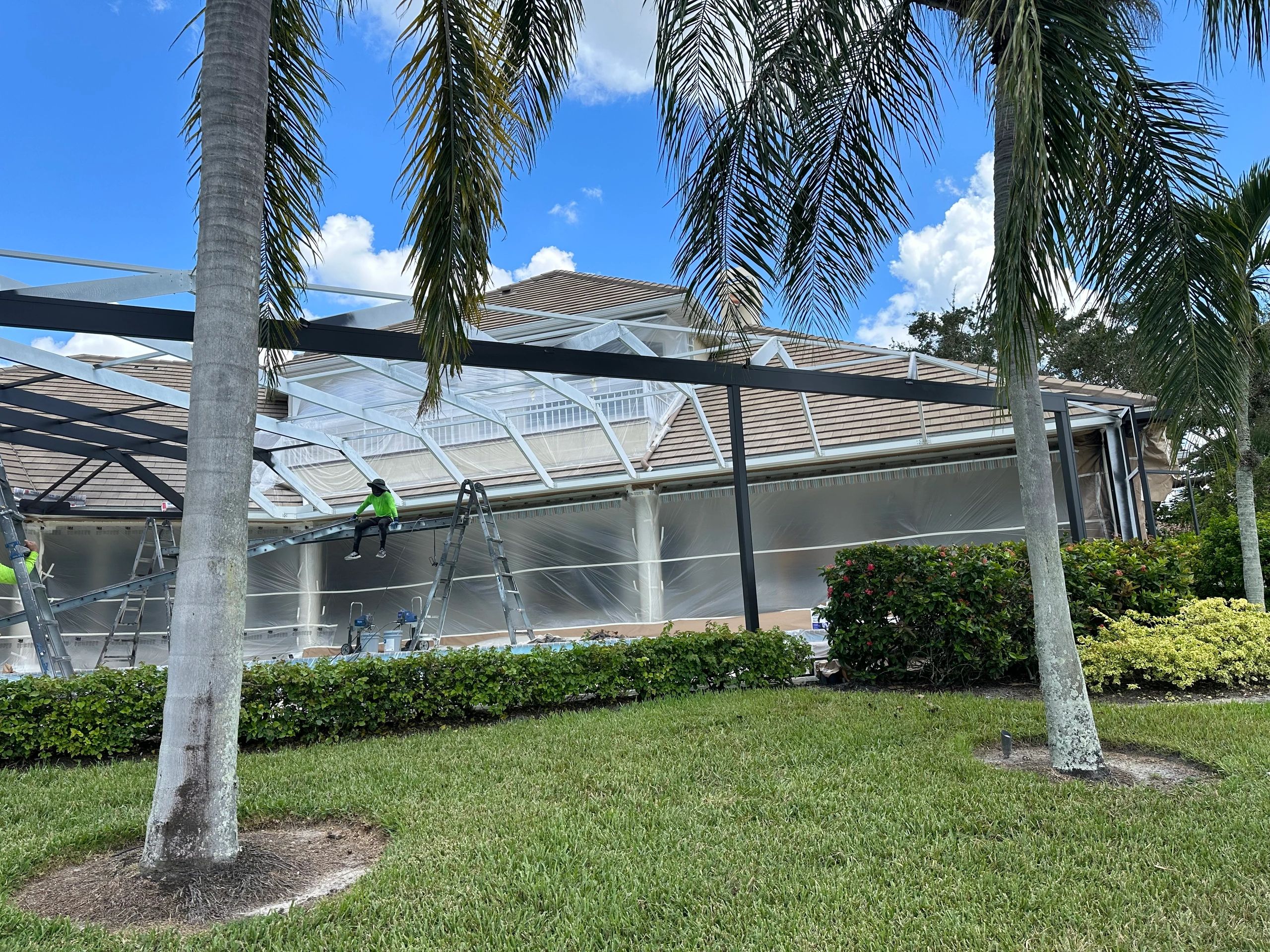 Pool Enclosure Painting - Pool Cage Painting & Restoration