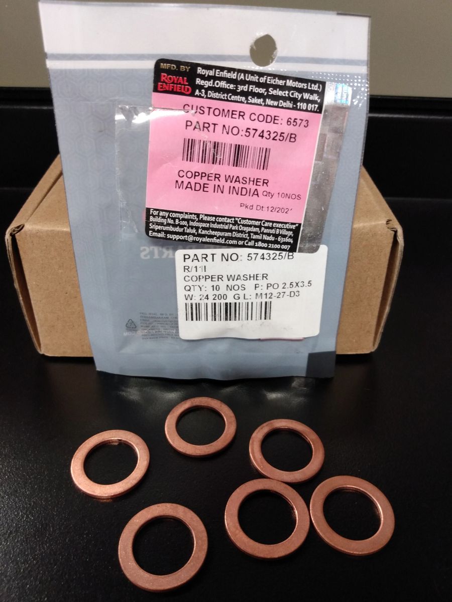 Drain Plug Copper Washer - 350s