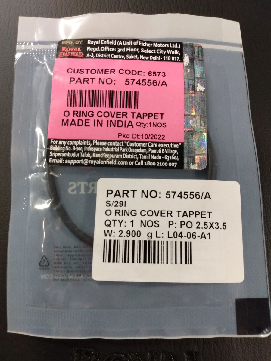 Himalayan-Scram Tappet Cover O-Ring