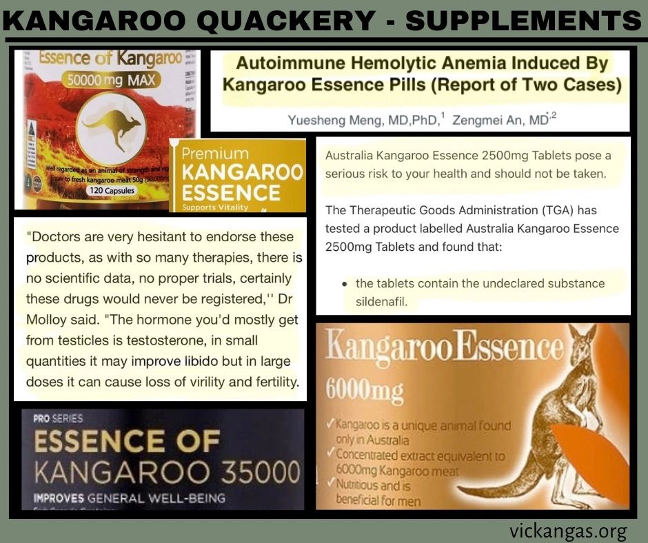 TGA INVESTIGATES KANGAROO SUPPLEMENTS