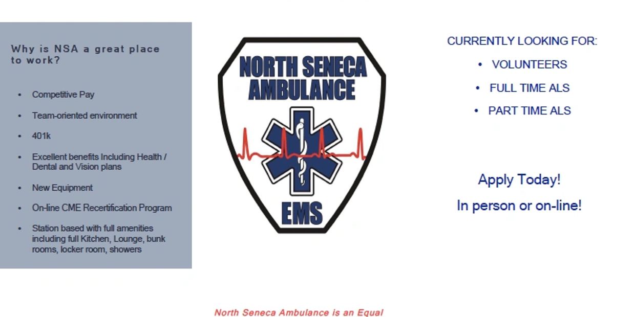 Join Our Team! | North Seneca Ambulance