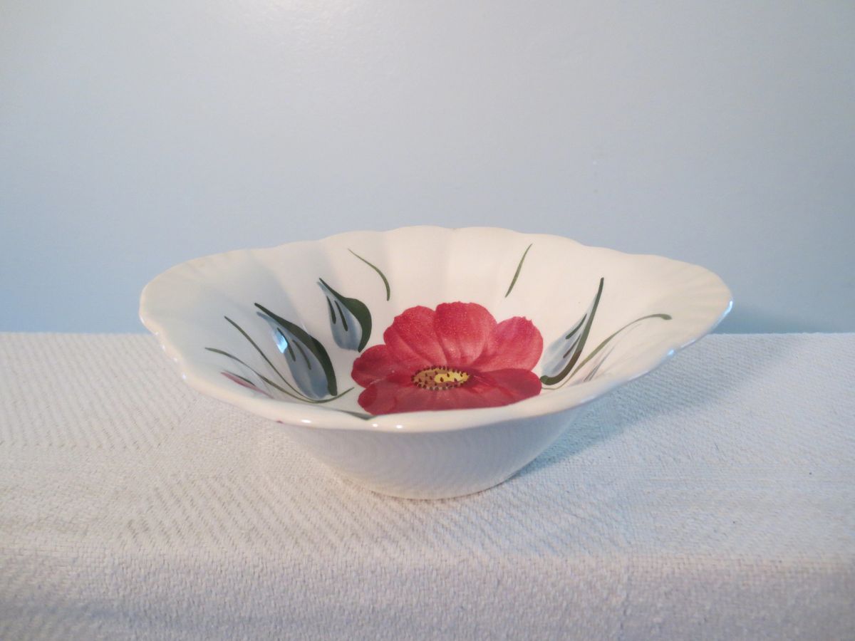 Southern Potteries Blue Ridge Bowl with tab handles, 6"W. 3 in stock.