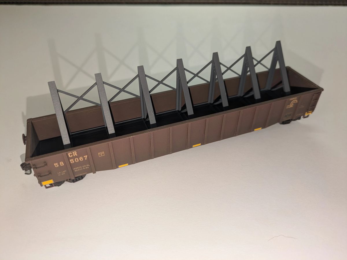 HO Scale Steel plate gondola rack
