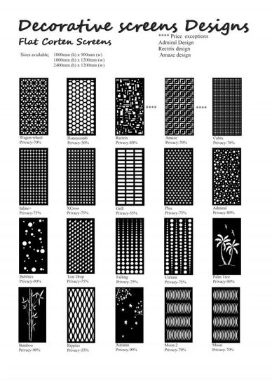 Decorative, Metal Screens - Bali Inspirations - Melbourne, Victoria