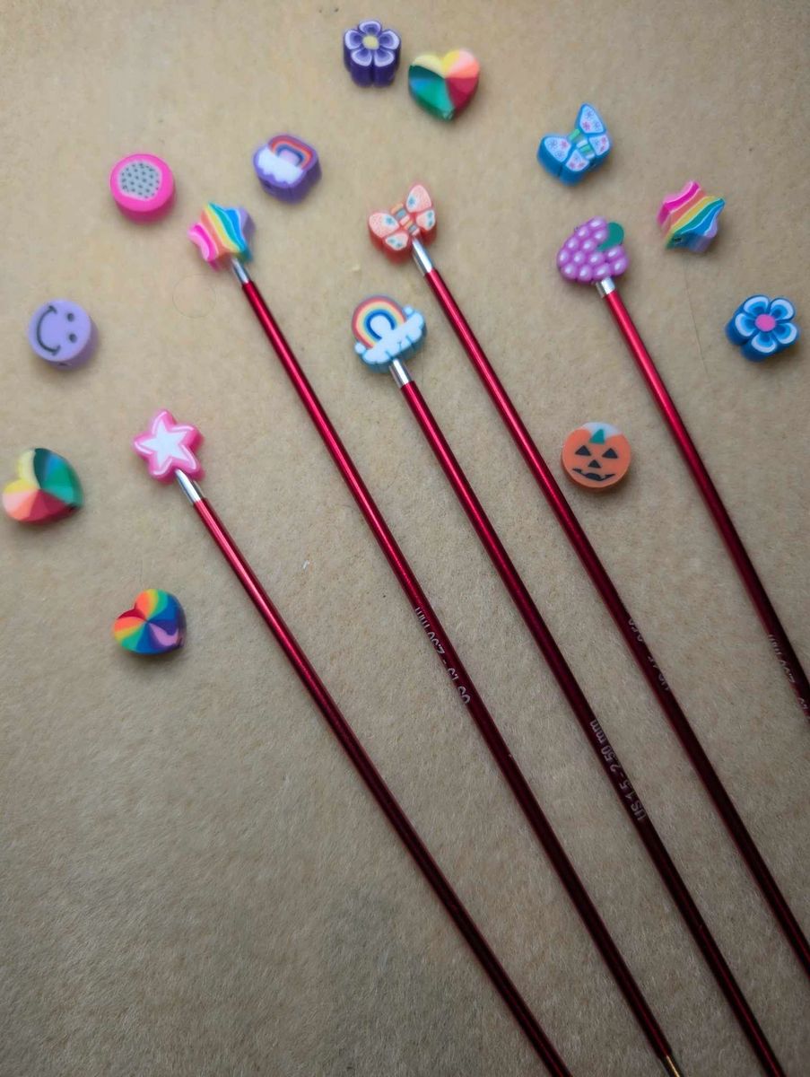 MINI silicone stitch stoppers for smaller needles US size 0 and 1 ...