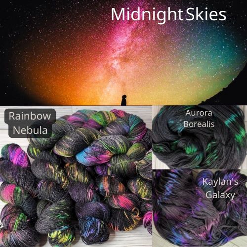 MIDNIGHT SKIES | Rainbow, Nebula, Aurora Borealis, Galaxy colors on ...