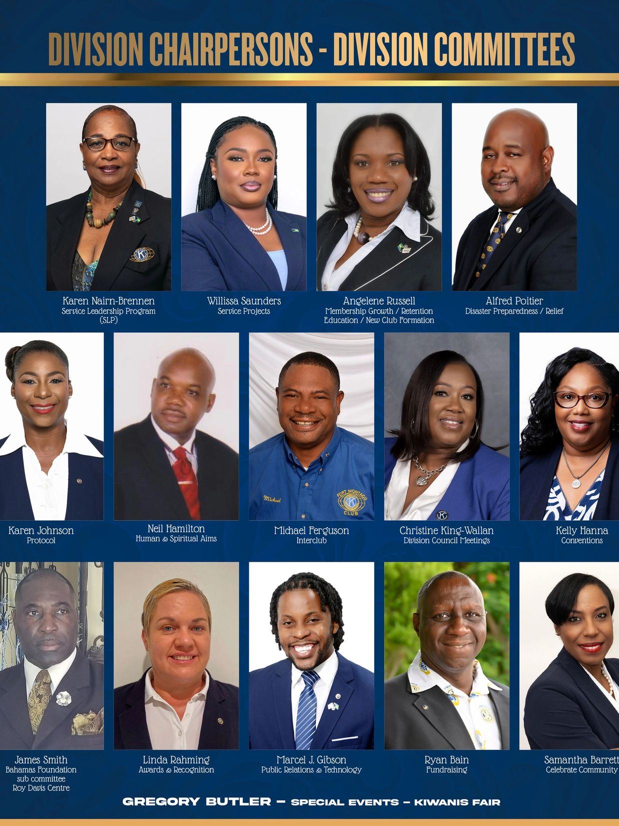 - Chairpersons