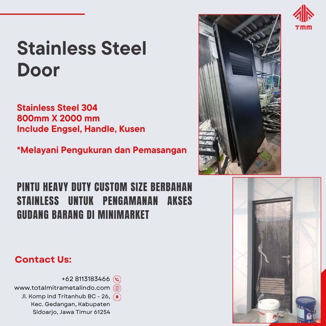 Pintu Stainless Steel Heavy Duty PT Total Mitra Metalindo