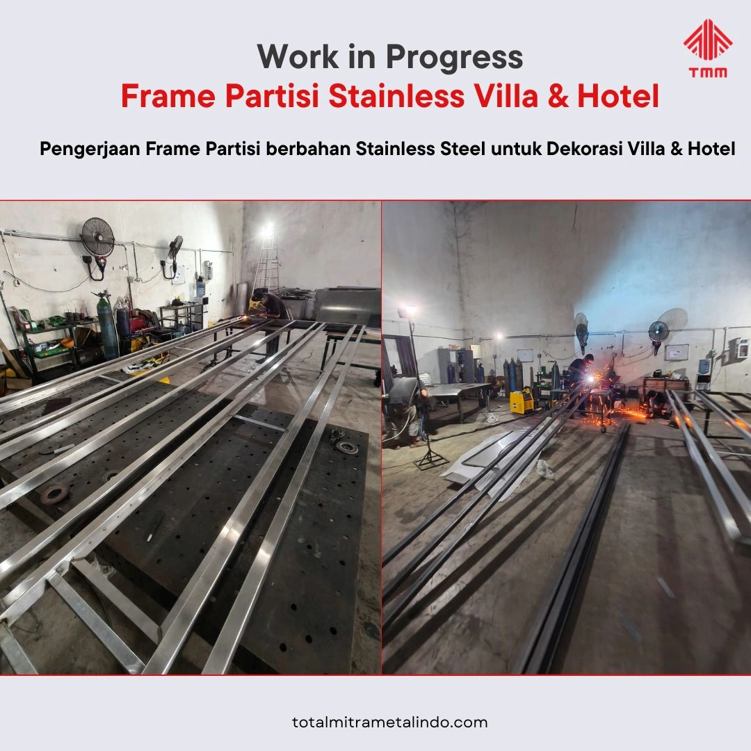 Frame Interior Villa dan Hotel - Jasa Fabrikasi Besi Surabaya