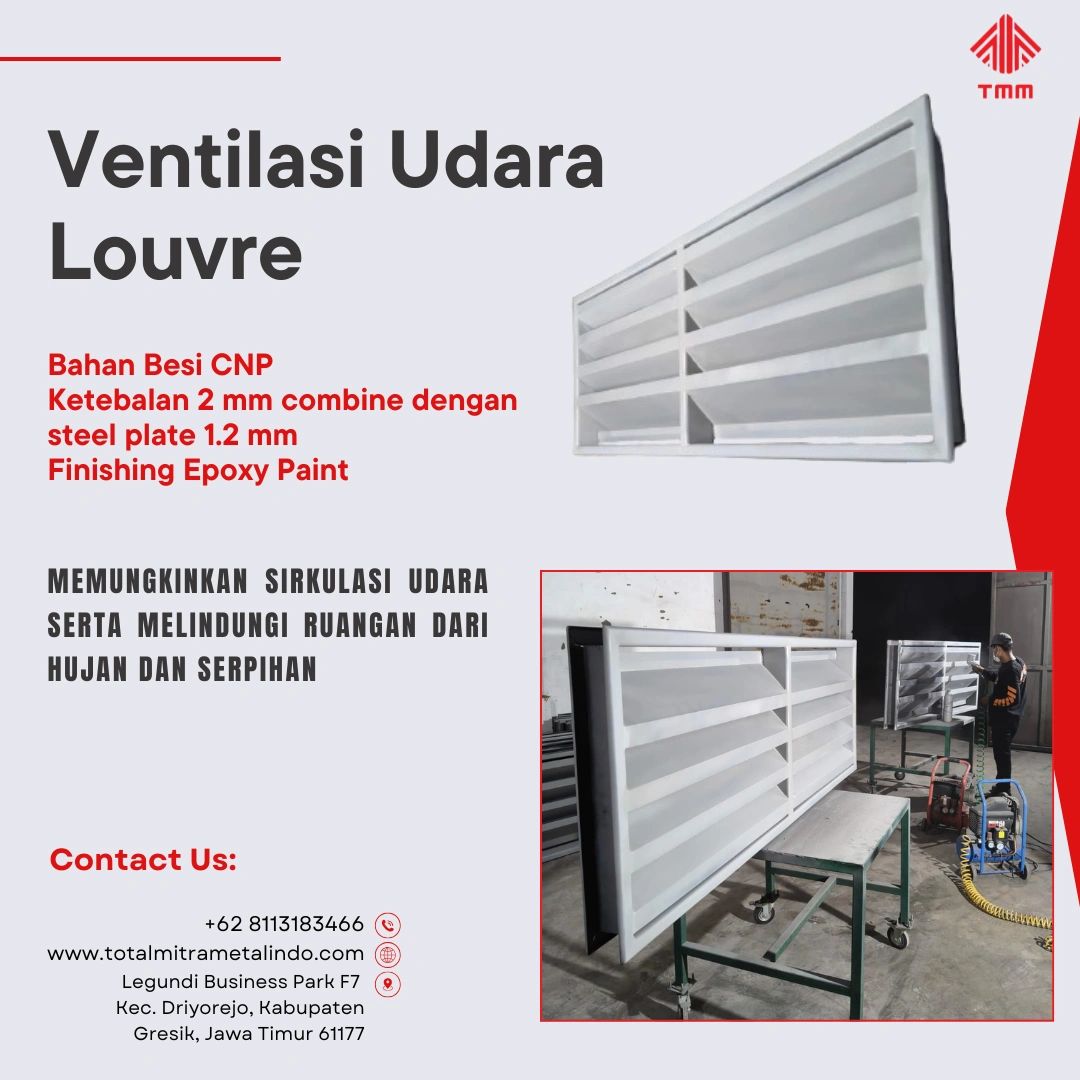 Jual Louvre Besi Ventilasi Udara PT Total Mitra Metalindo