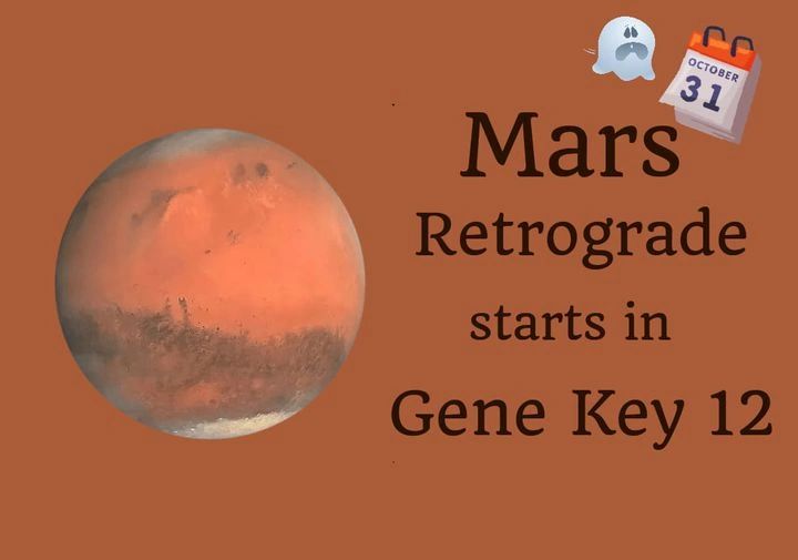 Mars Retrograde starts in Gene Key 12
