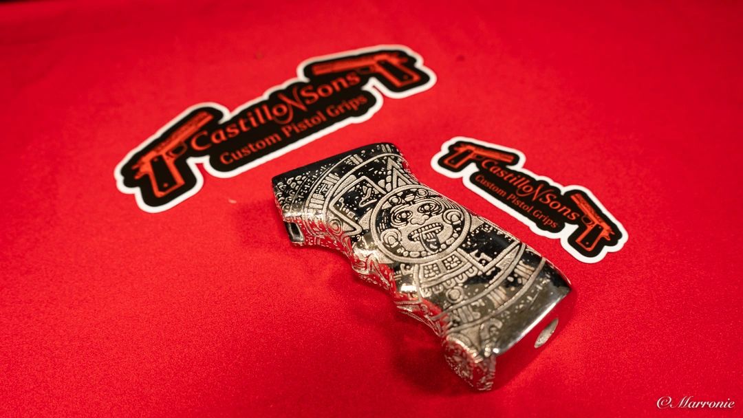 Stainless steel Aztec ak grip