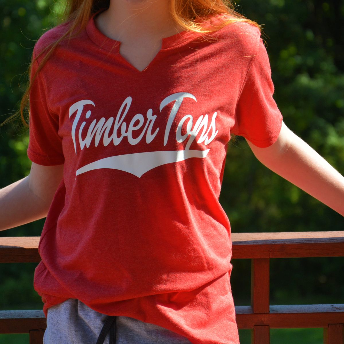 CAMP BASEBALL TRIBELND TEE W/ V-CUT NECK