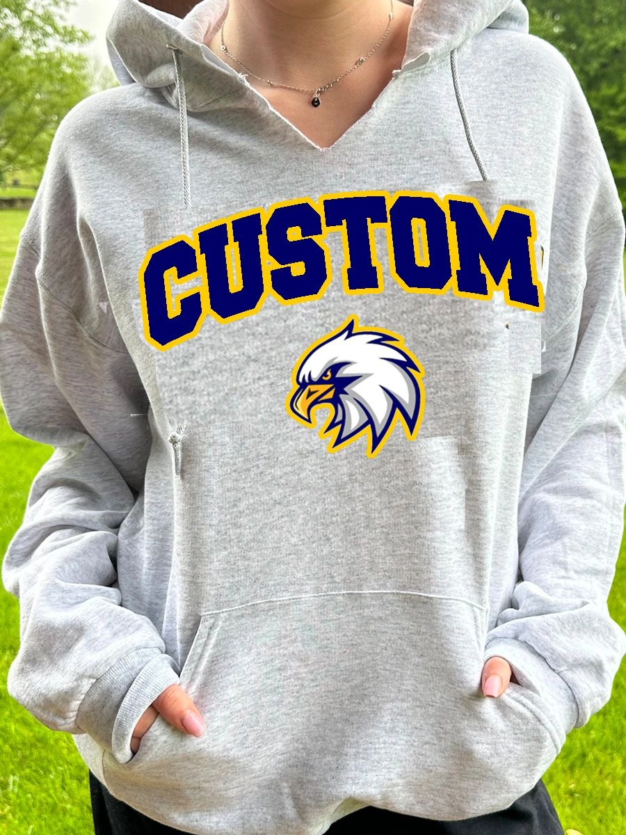 Varsity Classic V-Cut Snow Grey Hoodie