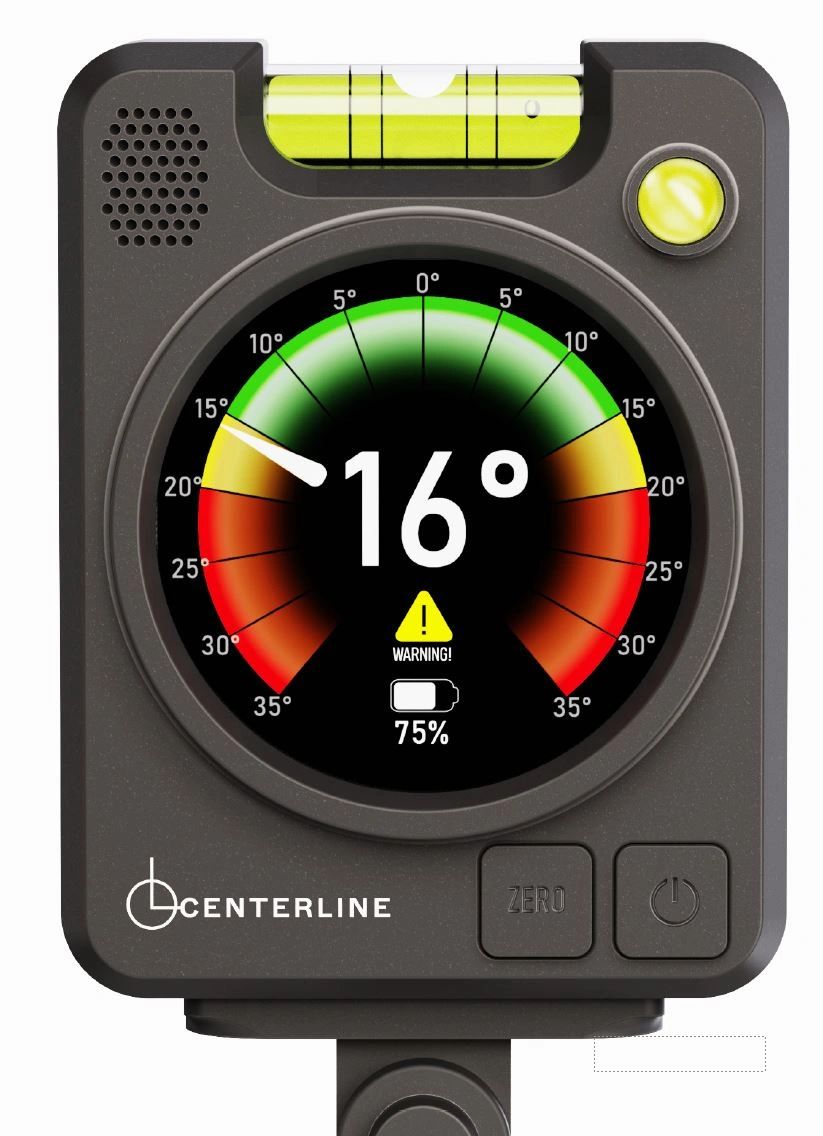 CENTERLINE ROLL-OVER WARNING DISPLAY