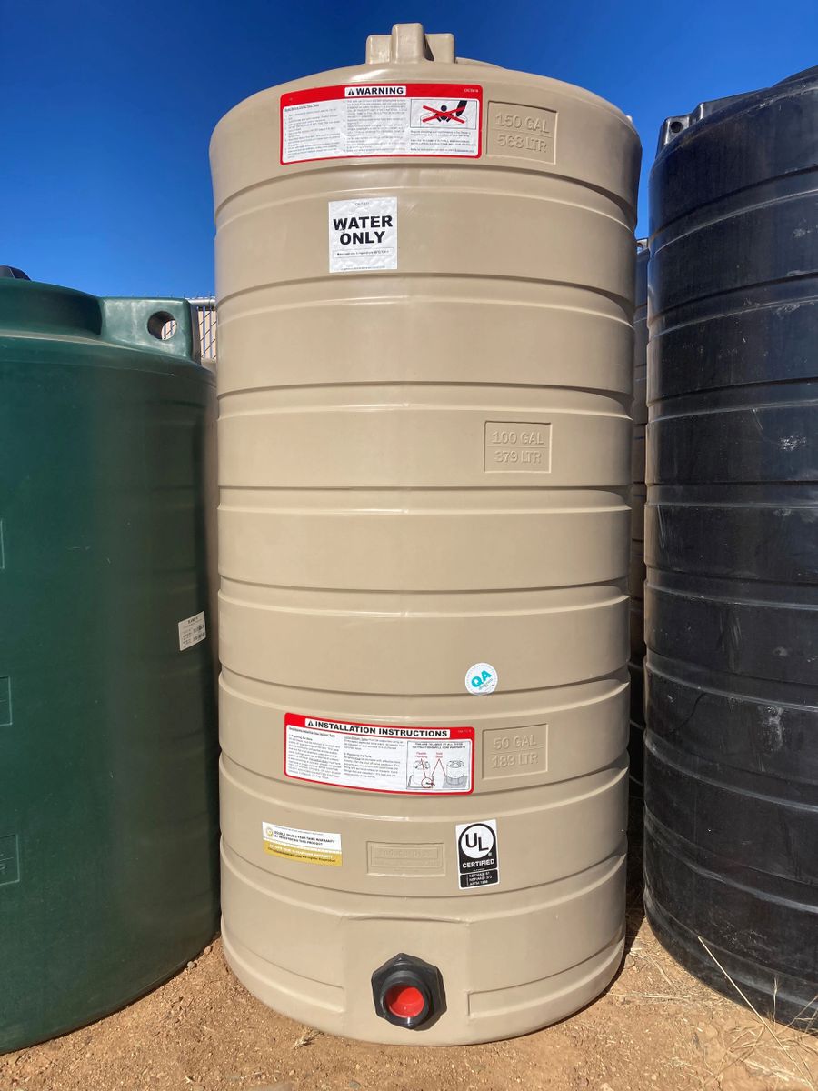 Enduraplas 150 gallon water tank