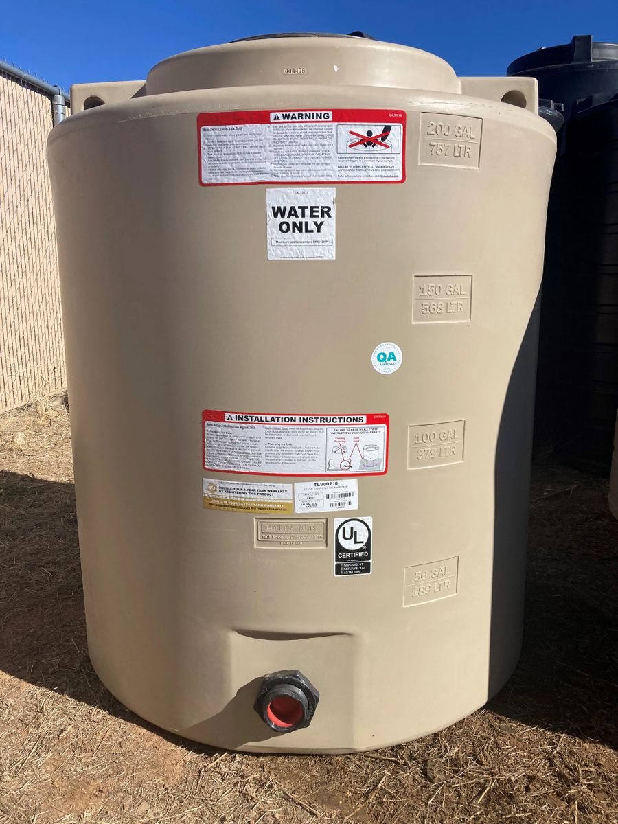 Enduraplas 210 gallon water tank