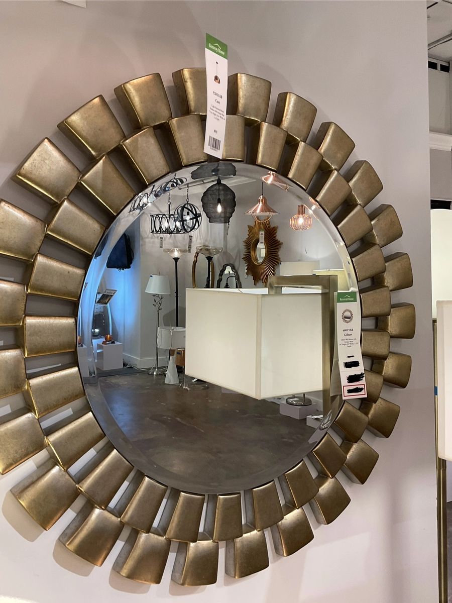 Gilbert Wall Mirror with Brass Finish