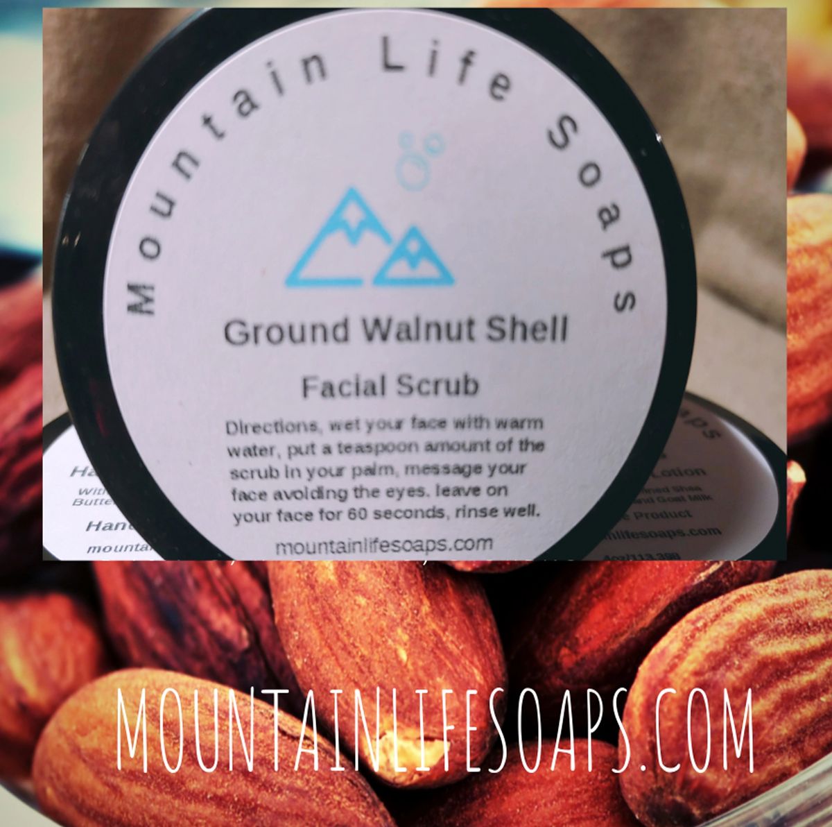 Ground Walnut Shell, Facial Scrub