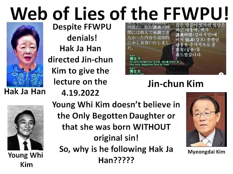 THE WEB OF LIES OF THE FFWPU!