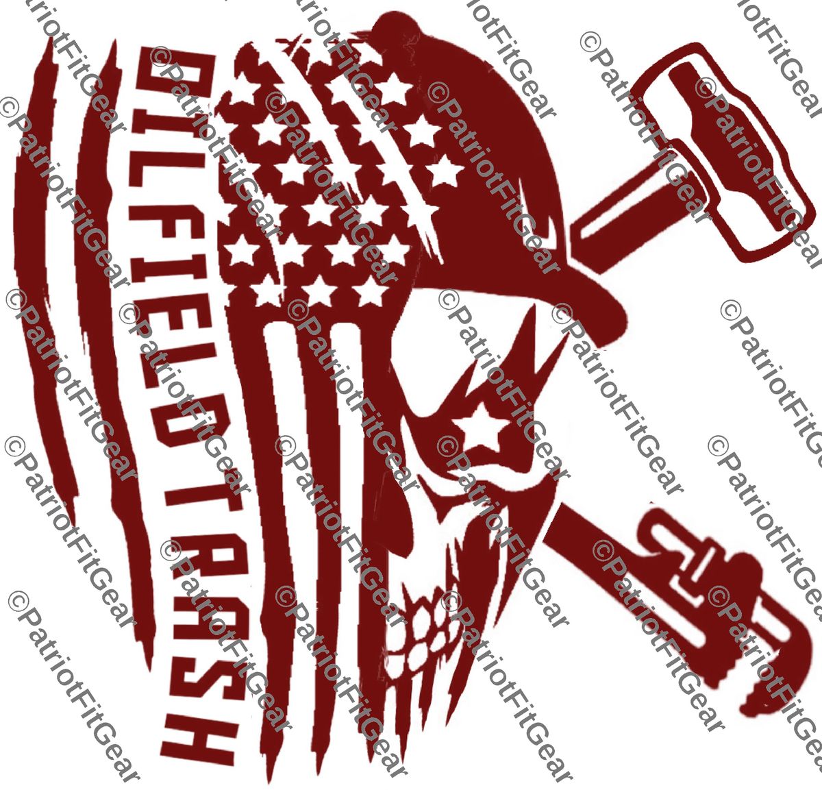 Oilfield Trash,Death Skull,Flag,Oil Life,Hitch Life,Oilfield,Custom ...