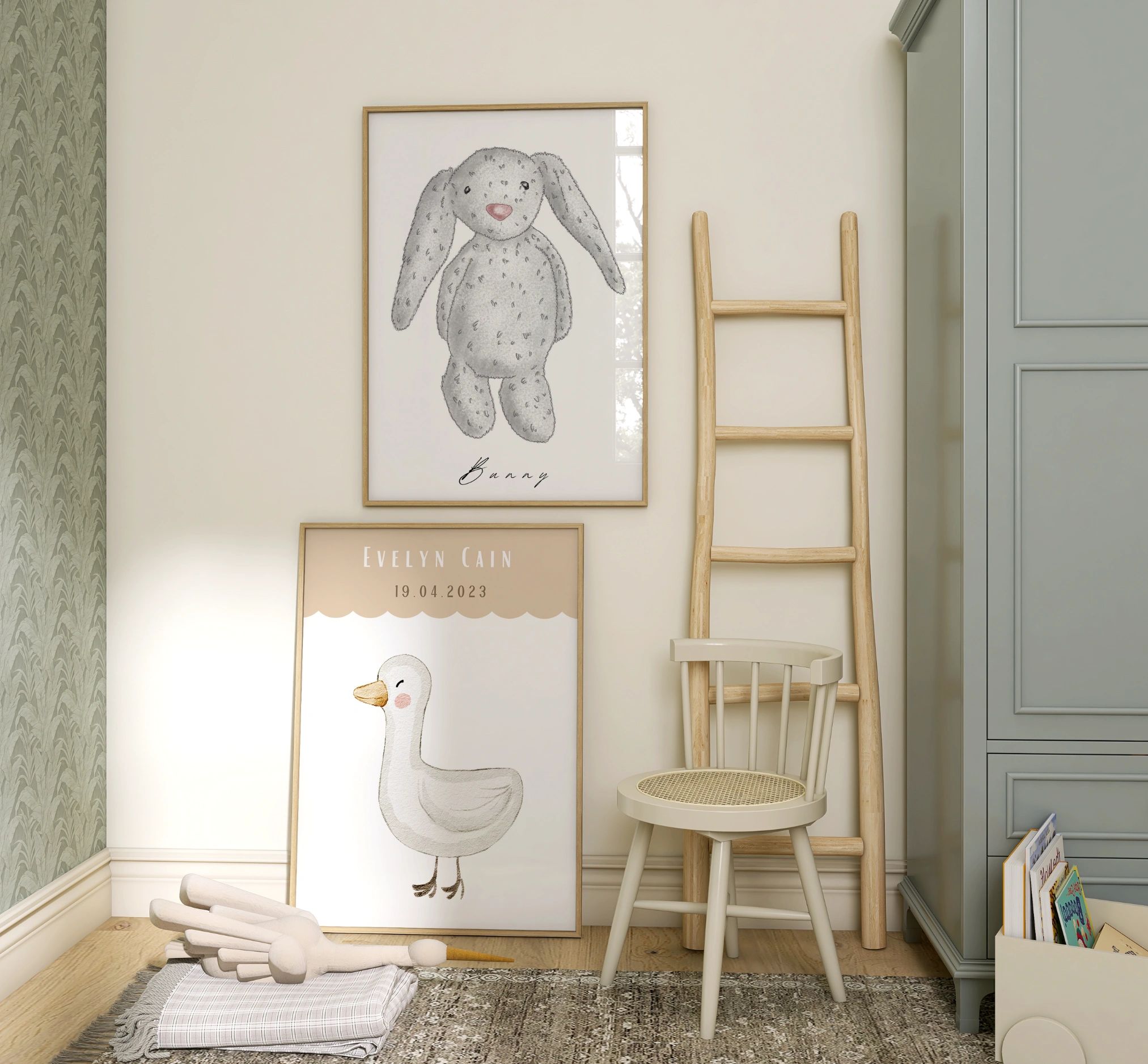 Custom Teddy Artwork | Teddy Portraits | Children's Decor