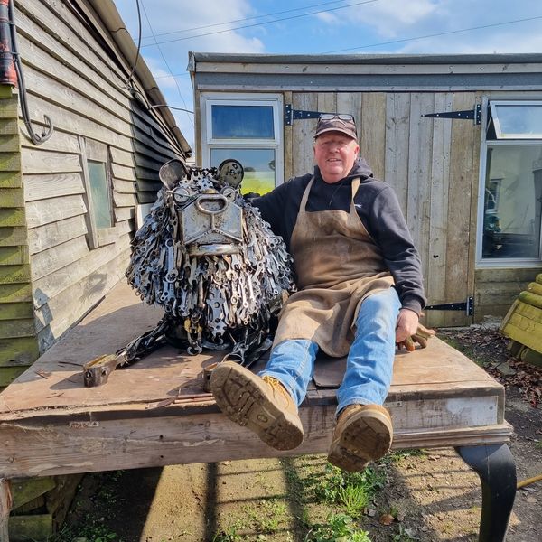 Bespoke Sculptures Made From Old Tools and Wood - Tool Box Artist