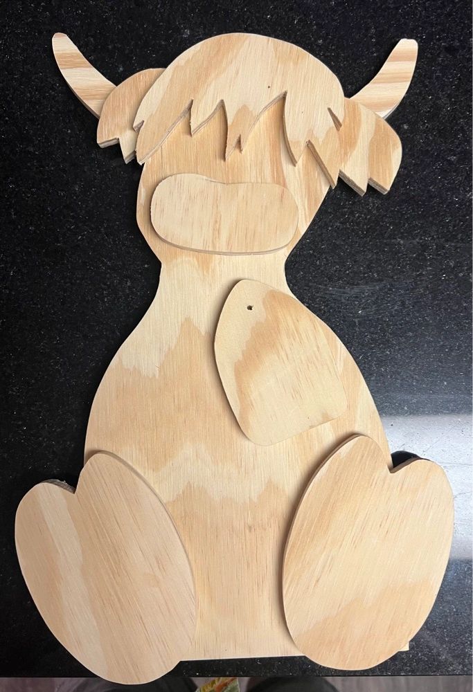 15”Highland cow craft kit.