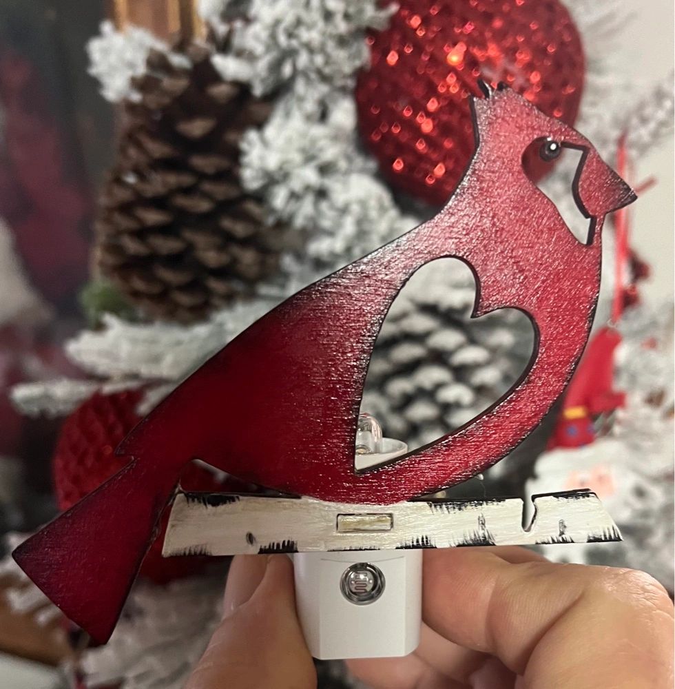 glowforge cardinal night light