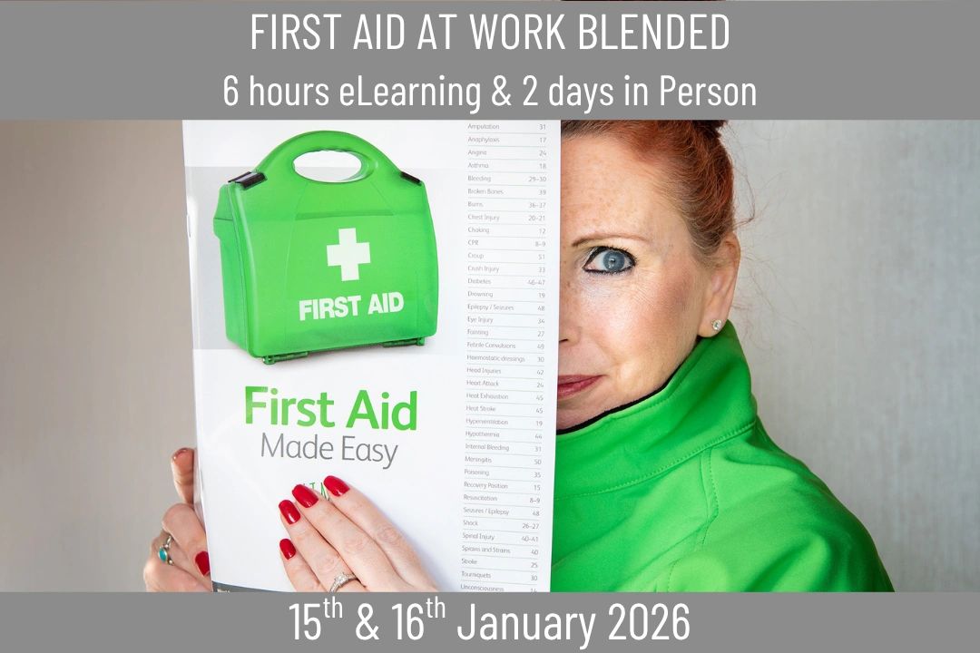 First Aid at Work - Blended: 6 hours eLearning & 2 days in person