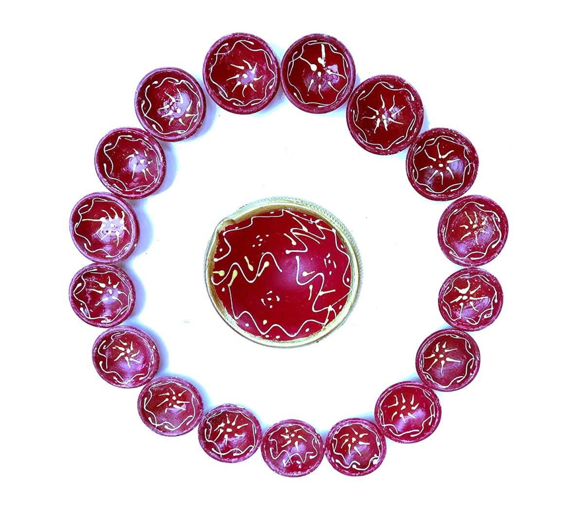 Diyas, , Deepak, Fancy and Colorful Diyas, Diwali Diyas,Earthen Lamps ...