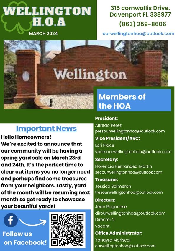 HOA Newsletter
