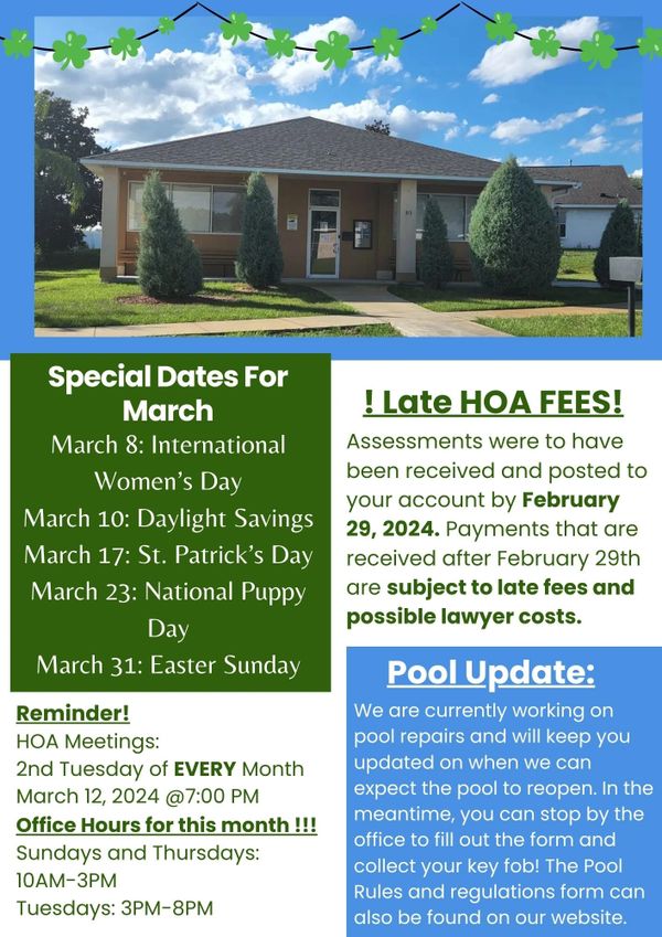 HOA Newsletter