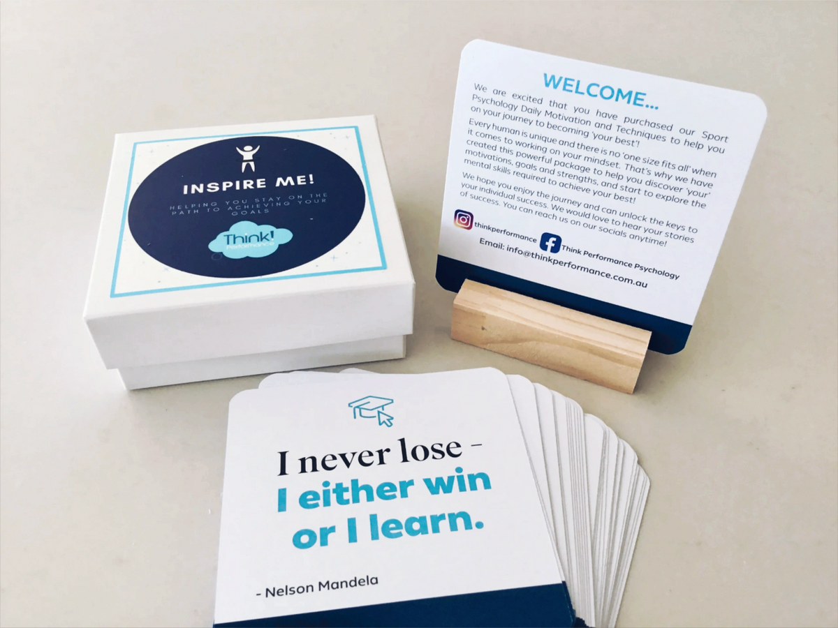 Inspire Me! Mental Skills 'How To' & Motivation Card Deck