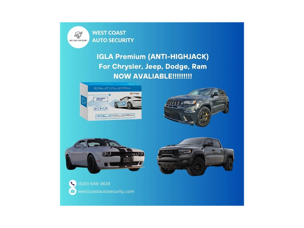 West Coast Auto Security | IGLA | Compustar | ExoShield | Window Tint | Car Audio