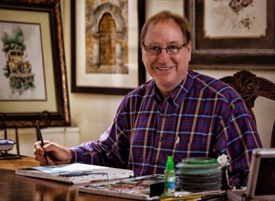 Recollections 54 - Art, Artist, Watercolor