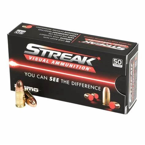 Streak 9mm Tracer Rounds