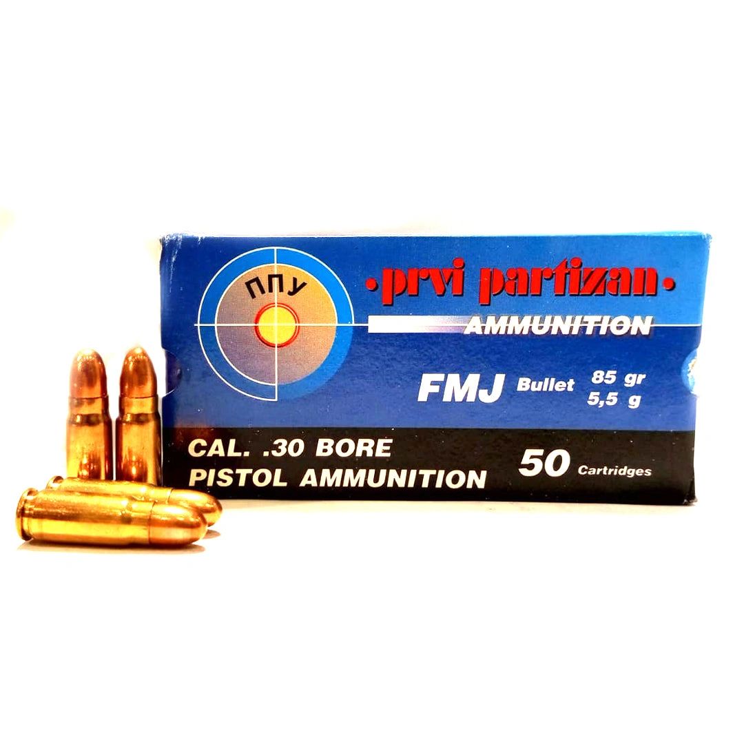Serbia PPU 30 bore bullets .prvi Partizan