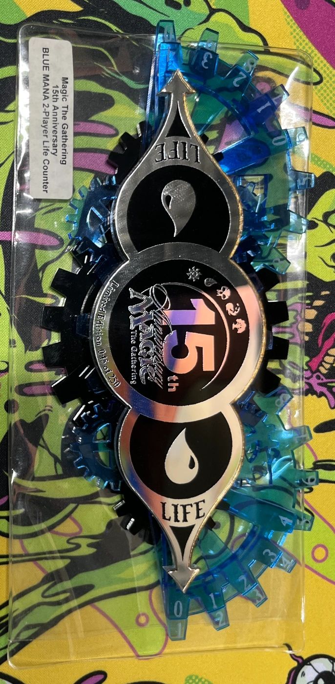 Blue Mana 2-Player Life Counter Magic the Gathering 15th Anniversary ...