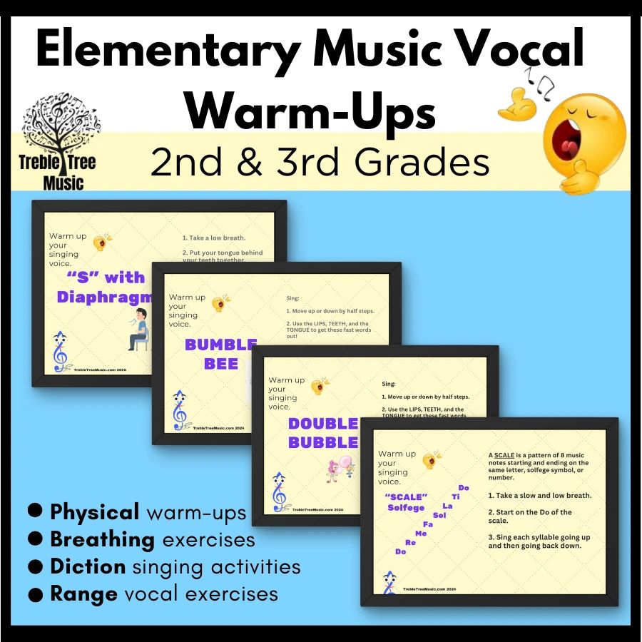 Vocal Warm-Ups for 2nd & 3rd Grade